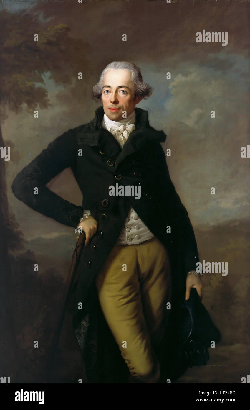 Portrait of Henry XIV (1749-1799), Prince of Reuss, 1789. Artist: Graff ...