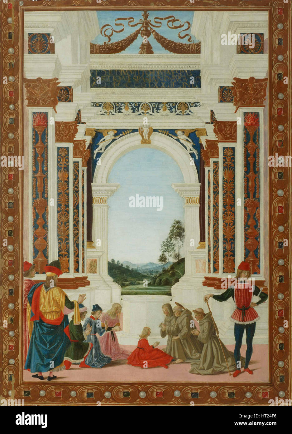 The Healing Wonder of Saint Bernard, c. 1473. Artist: Perugino (ca ...