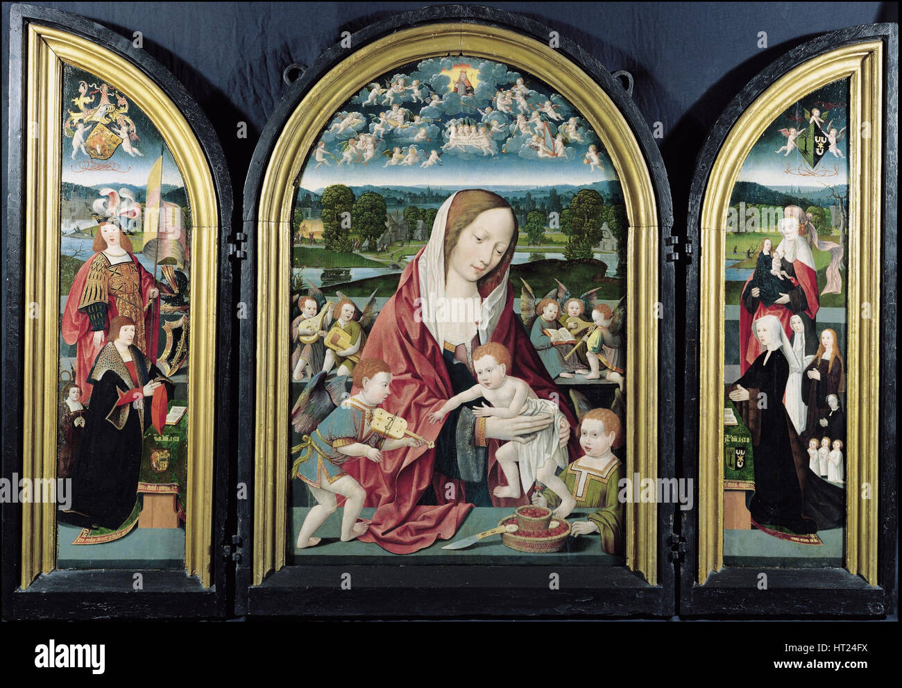 Virgin triptych with the child hi-res stock photography and images - Alamy