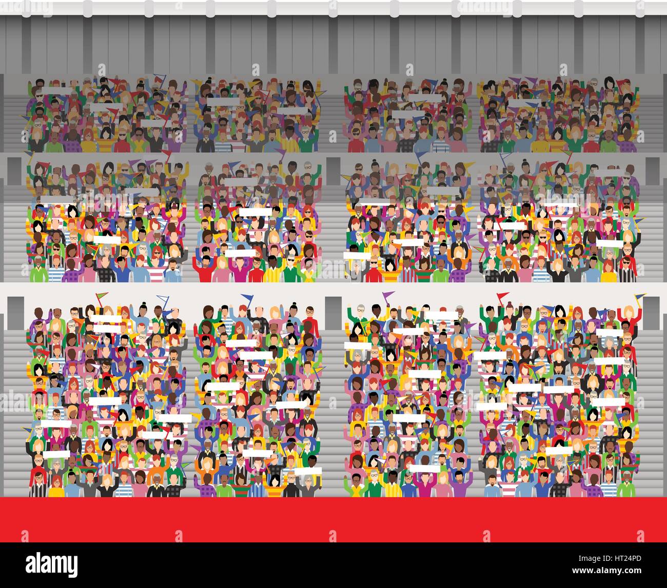 Sporting Crowd Stock Vector Images - Alamy