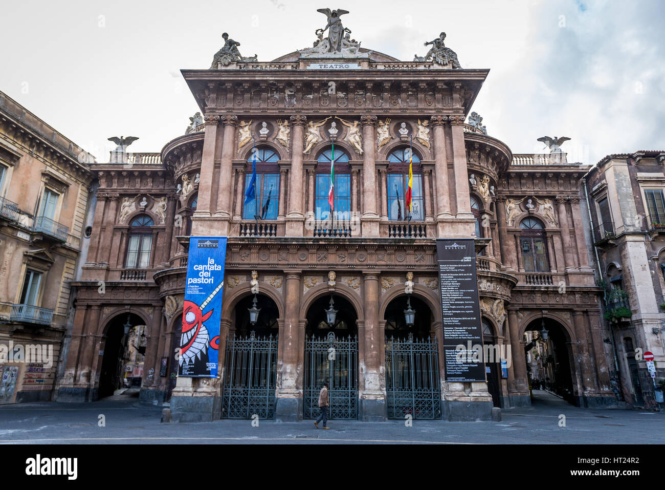 Teatro Massimo Bellini opera house (named after Vincenzo Bellini) on ...