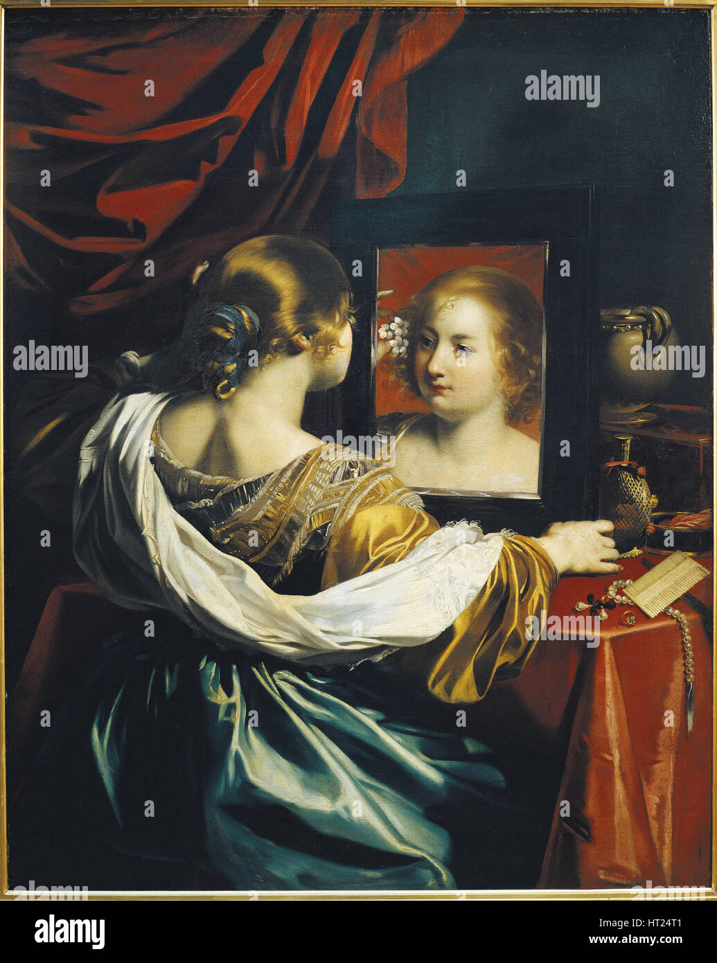Vanity or Young woman at her toilet, c. 1626. Artist: Renieri (Régnier ...
