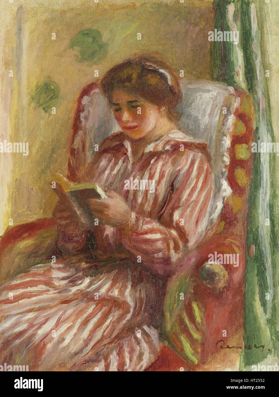 Gabrielle Reading, 1910. Artist: Renoir, Pierre Auguste (1841-1919 ...