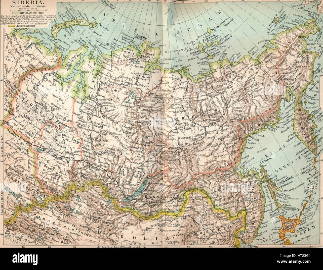 Siberia border hi-res stock photography and images - Alamy