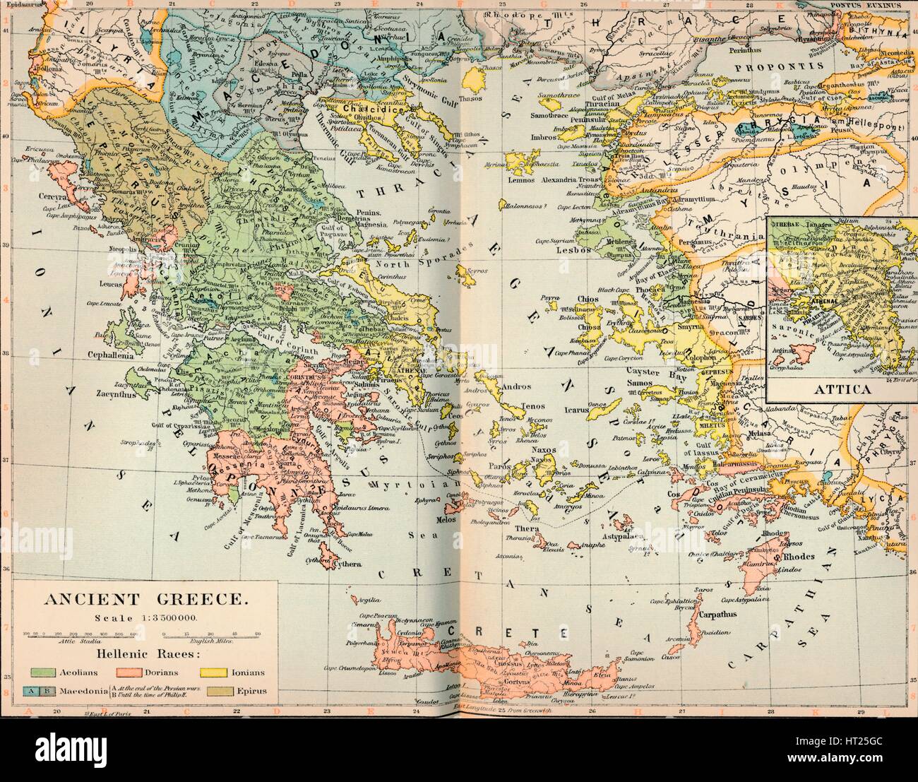 Map of archaic greece