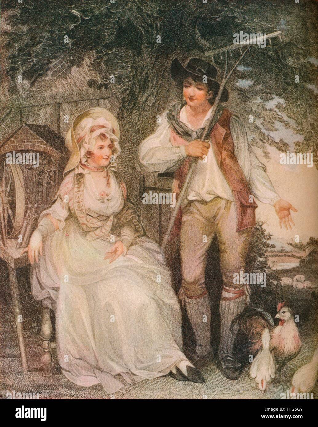 'The Farmyard', c1797. Artist: William Nutter Stock Photo - Alamy