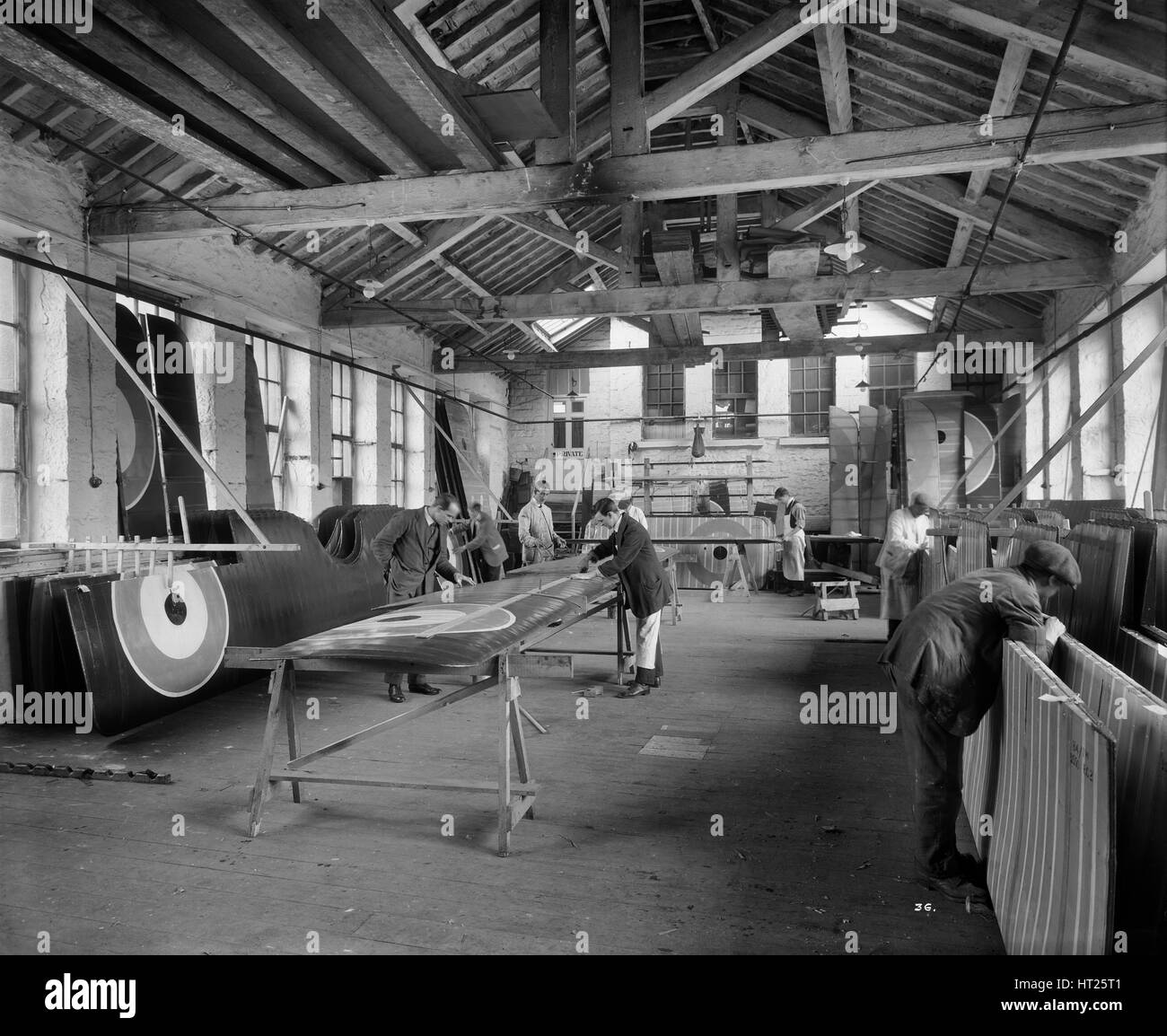 Airplane factory b&w hi-res stock photography and images - Alamy