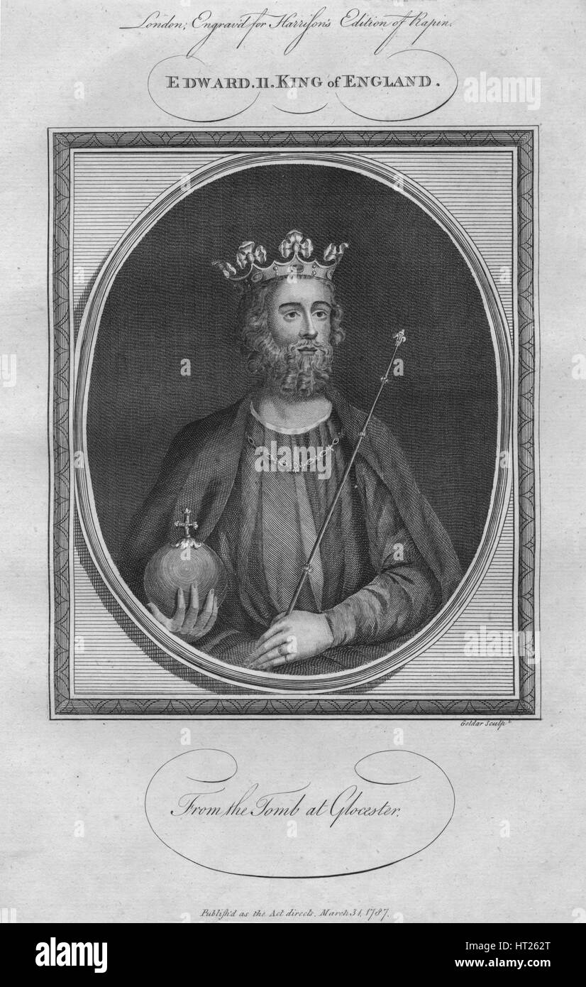 King Edward II, 1787. Artist: Anon Stock Photo - Alamy