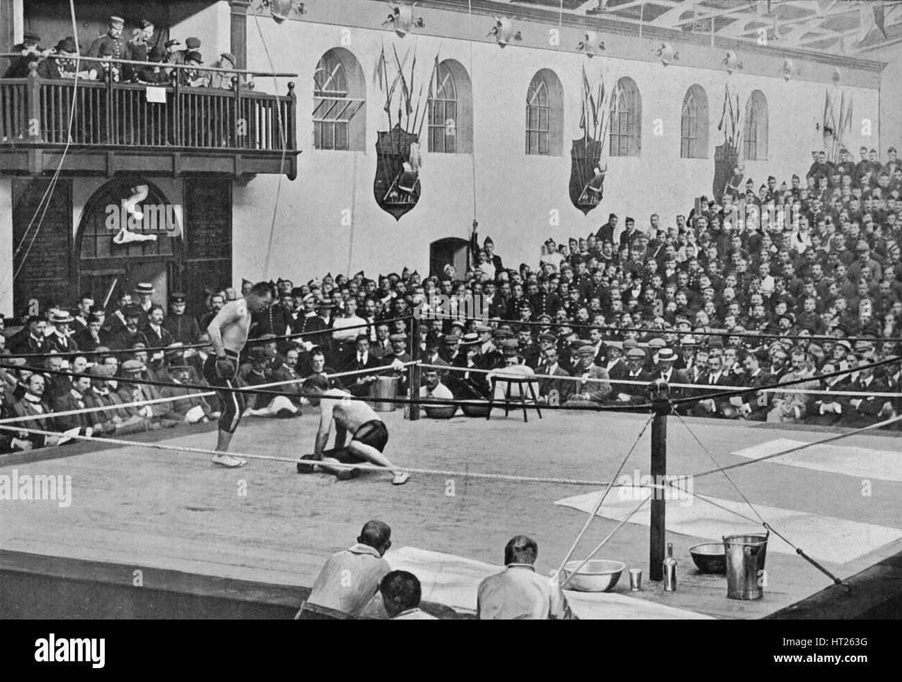 'The Heavyweight Championship at Aldershot', c1901, (1903). Artist: C ...
