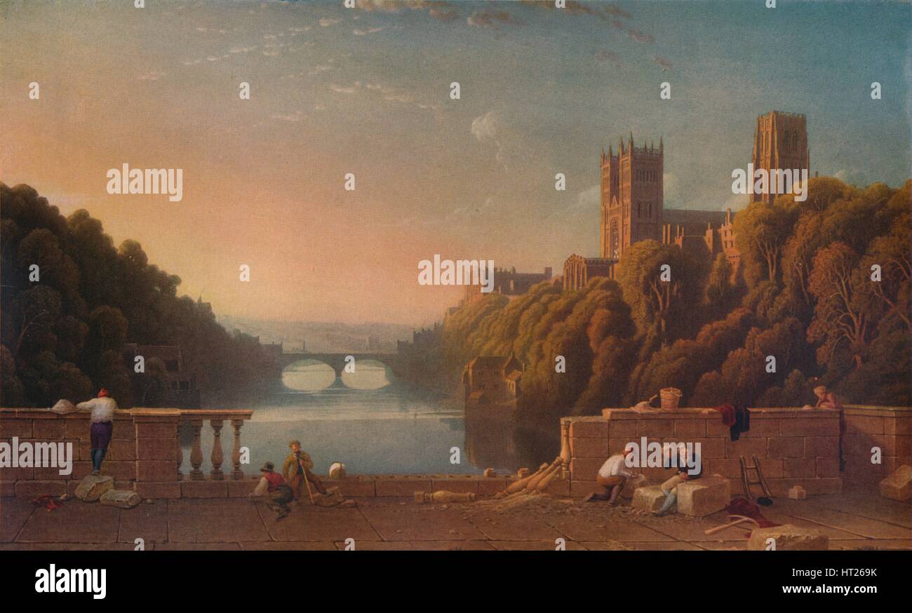 'Durham Cathedral from the Prebends' Bridge', c1832. Artist: George ...