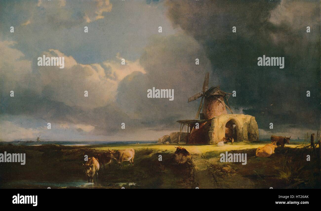 'St. Benet's Abbey, on the Bure', c1854. Artist: Henry Bright Stock ...