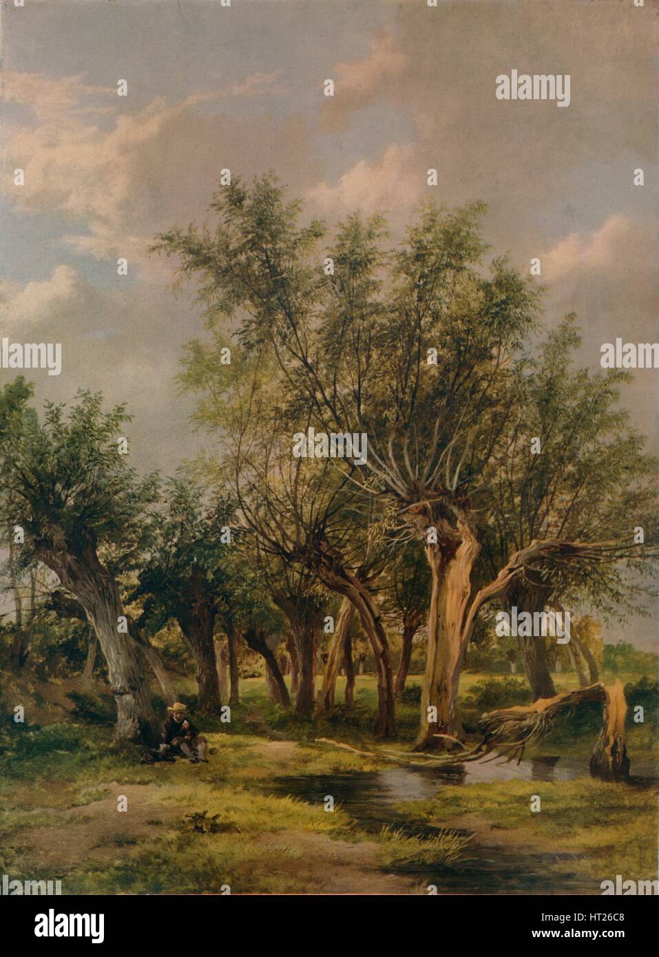 'The Willow Stream', c1839. Artist: James Stark Stock Photo - Alamy