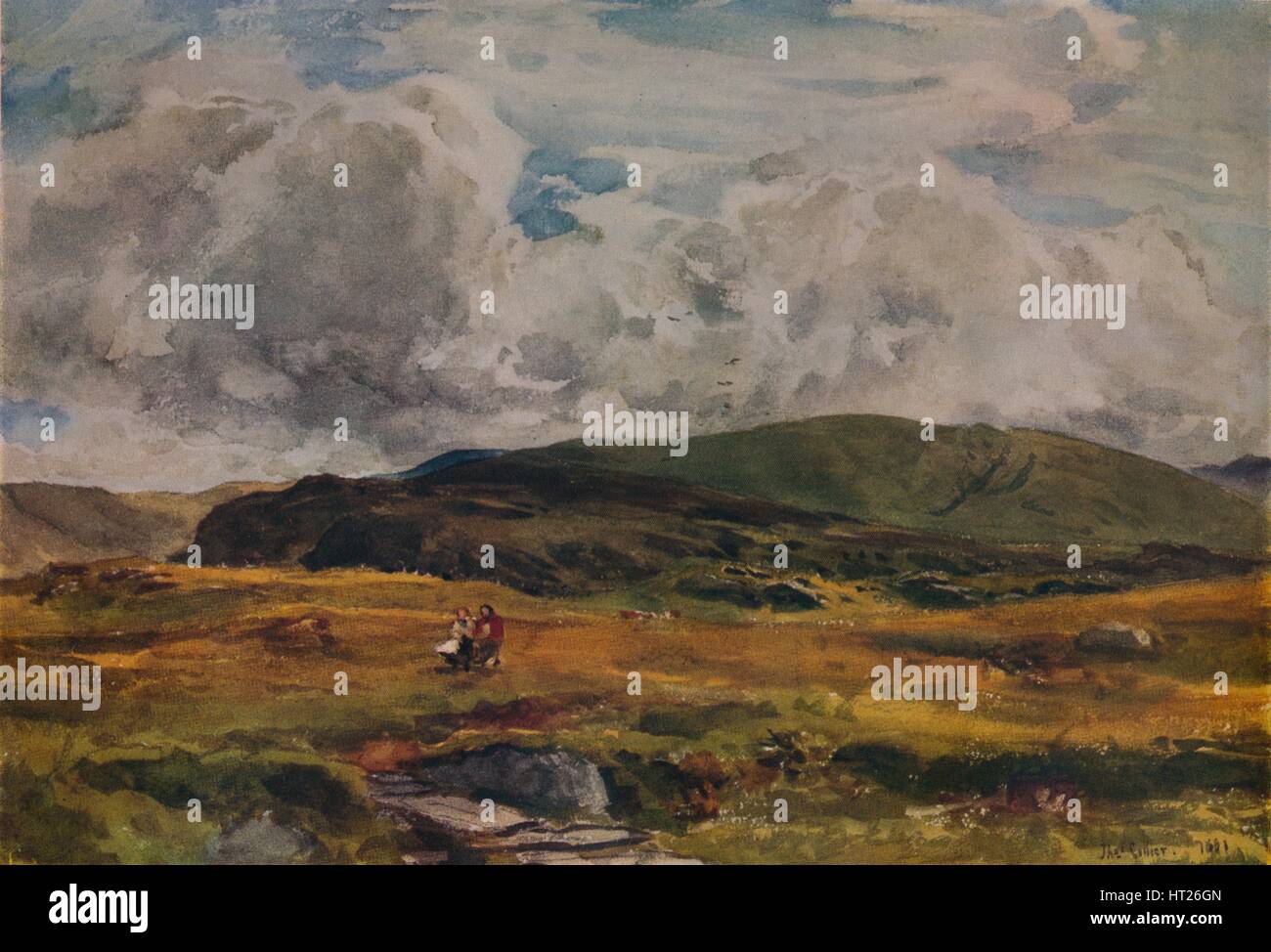 'A Path over the Fields', 1881. Artist: Thomas Collier Stock Photo - Alamy
