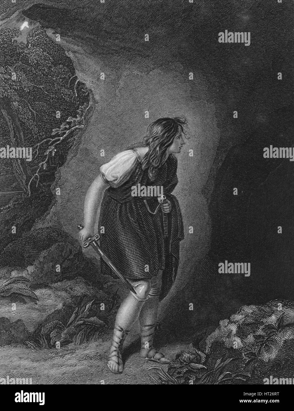 Ancient briton woman Black and White Stock Photos & Images - Alamy