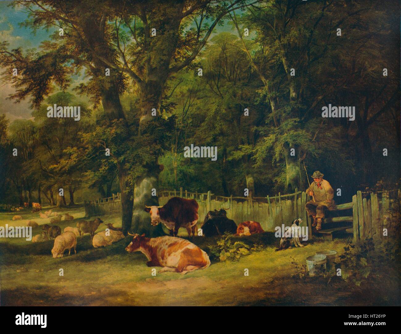 'A Shady Corner', 1840. Artist: William Shayer Stock Photo - Alamy