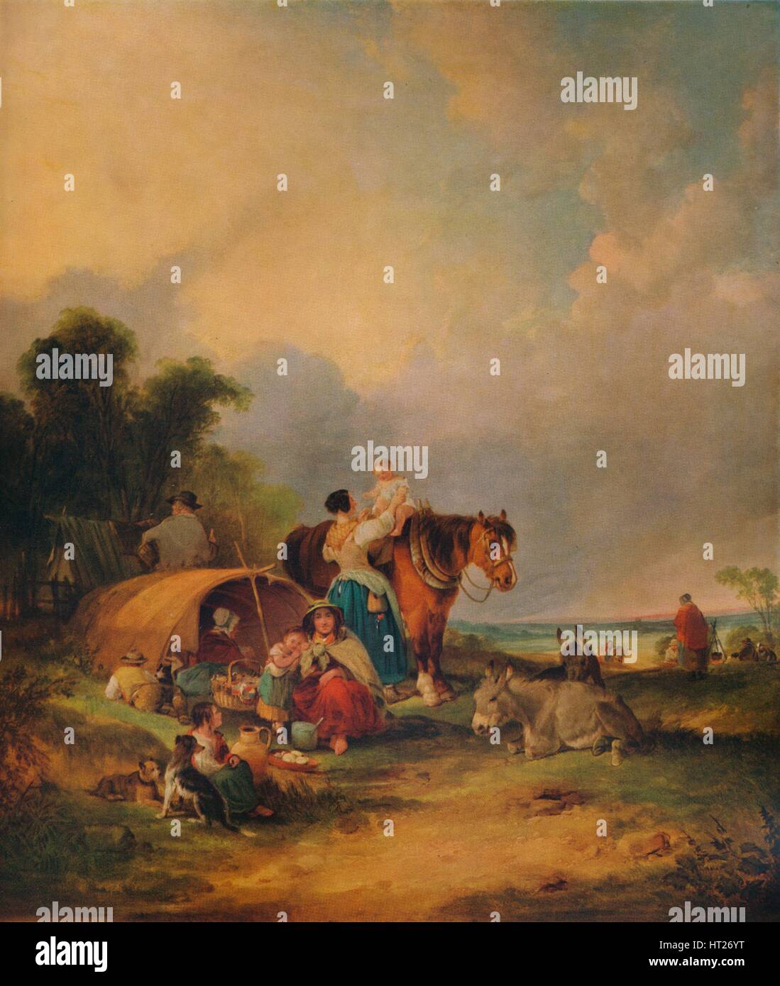 'A Gipsy Encampment', c1788. Artist: William Shayer Stock Photo - Alamy