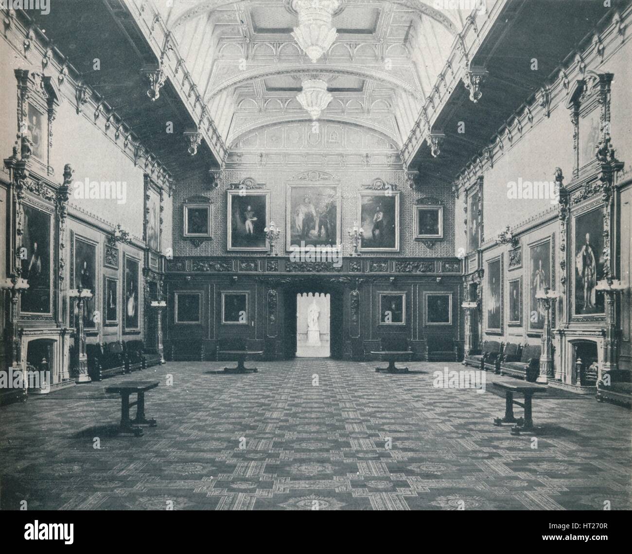 'The Waterloo Chamber Windsor Castle', c1899, (1901). Artist: Eyre ...