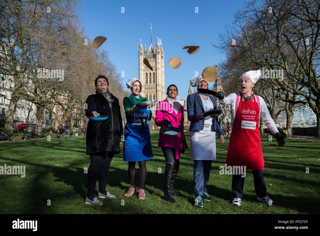L-R Mo Flynn (CEO Rehab), Baroness Bertin, Naga Munchetty, Tracey ...