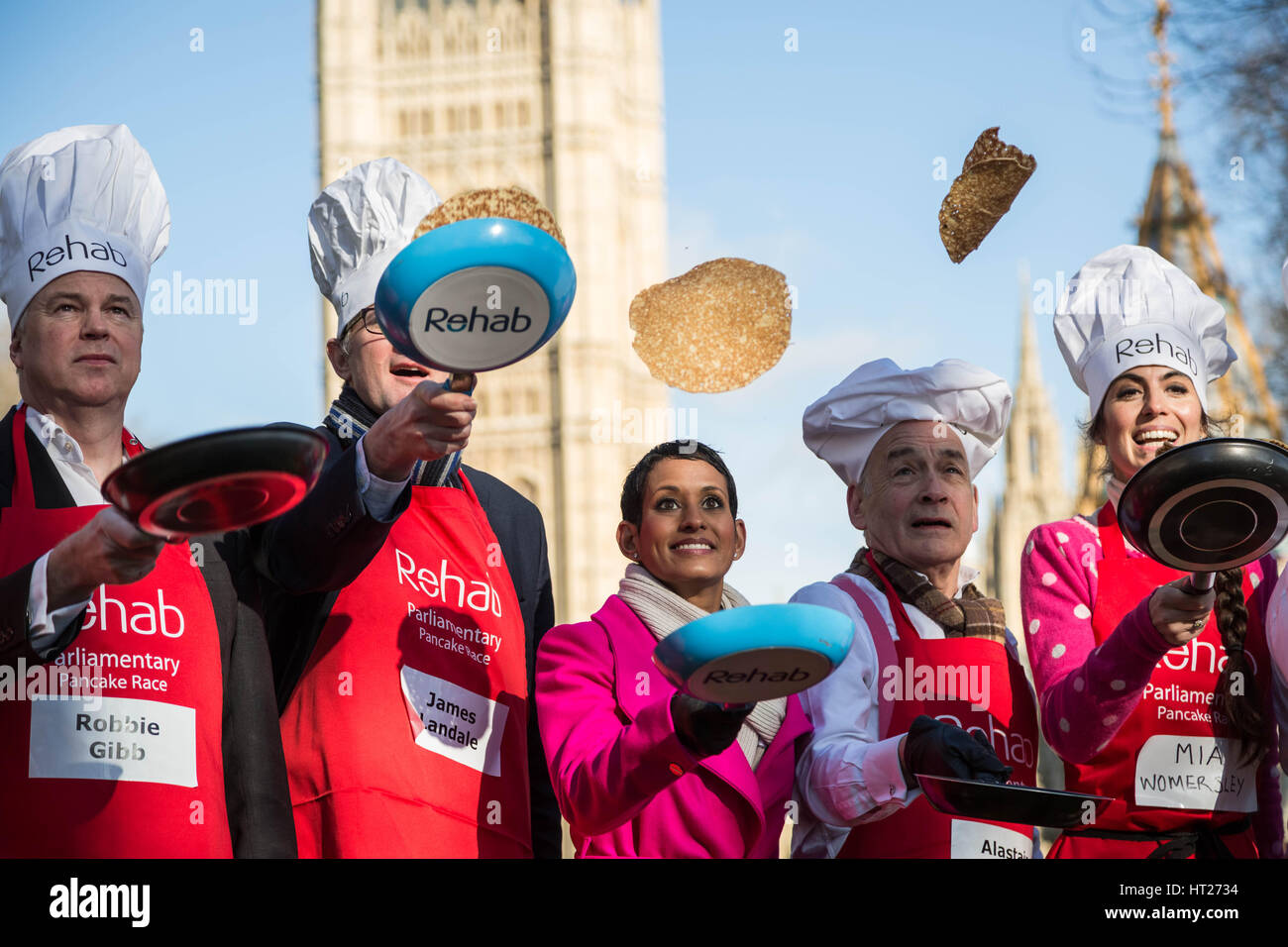 L-R Robbie Gibb, James Landale, Naga Munchetty, Alastair Stewart and ...