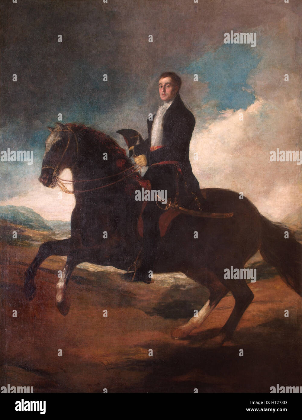 Equestrian portrait of the Duke of Wellington, 1812. Artist: Francisco ...