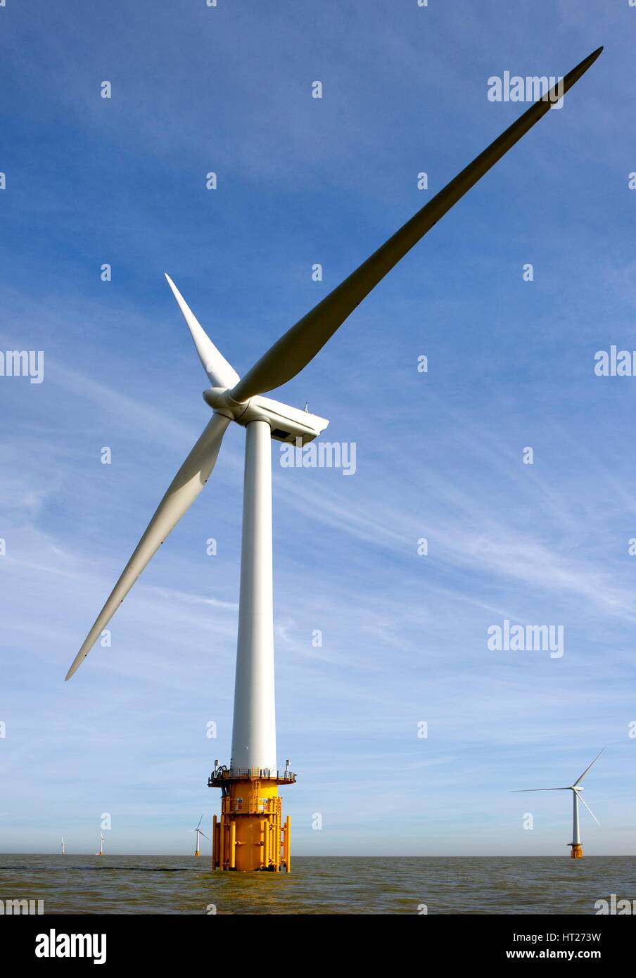 Offshore wind turbines, Kent, 2010. Artist: Historic England Staff ...