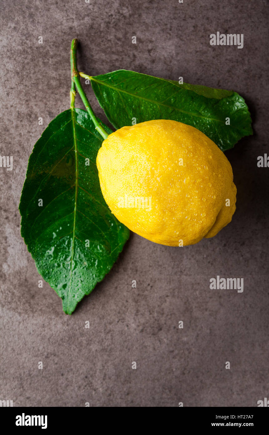 One half lemon leaves hi-res stock photography and images - Alamy