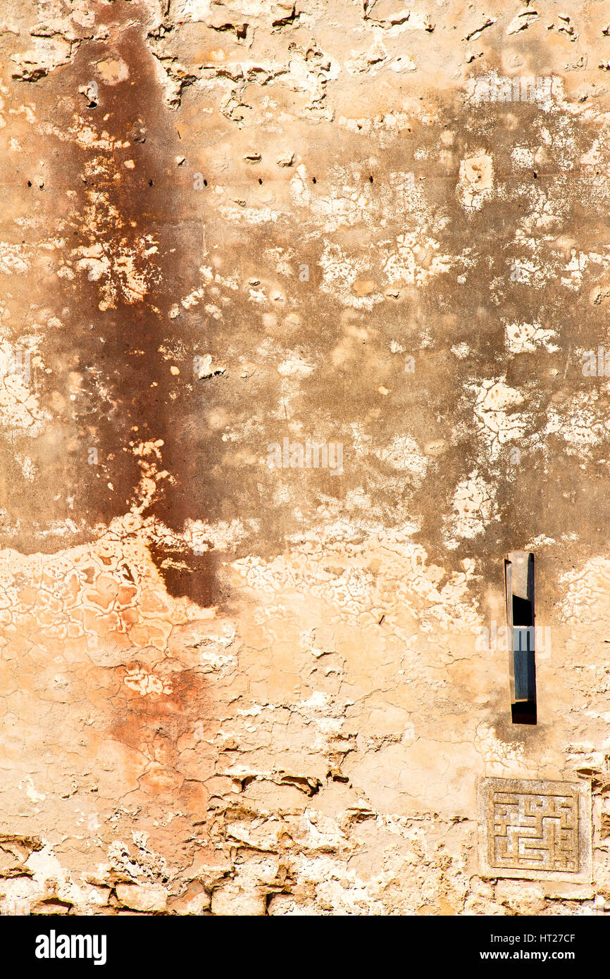 texture wall in africa morocco the old brick construction concrete ...