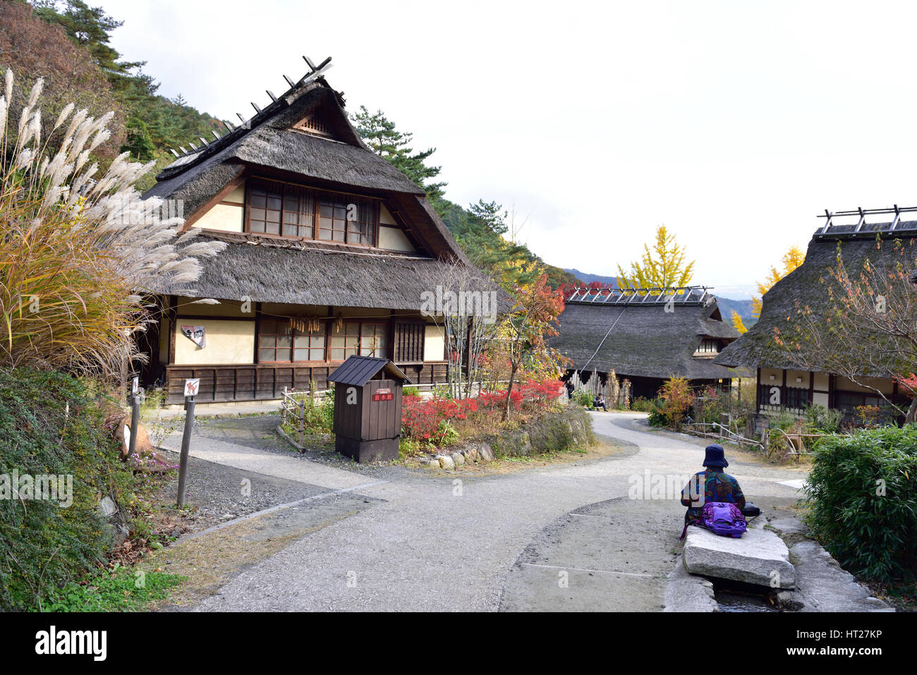 YAMANASHI, JAPAN - NOVEMBER 04, 2014: Iyashi No Sato Village in ...