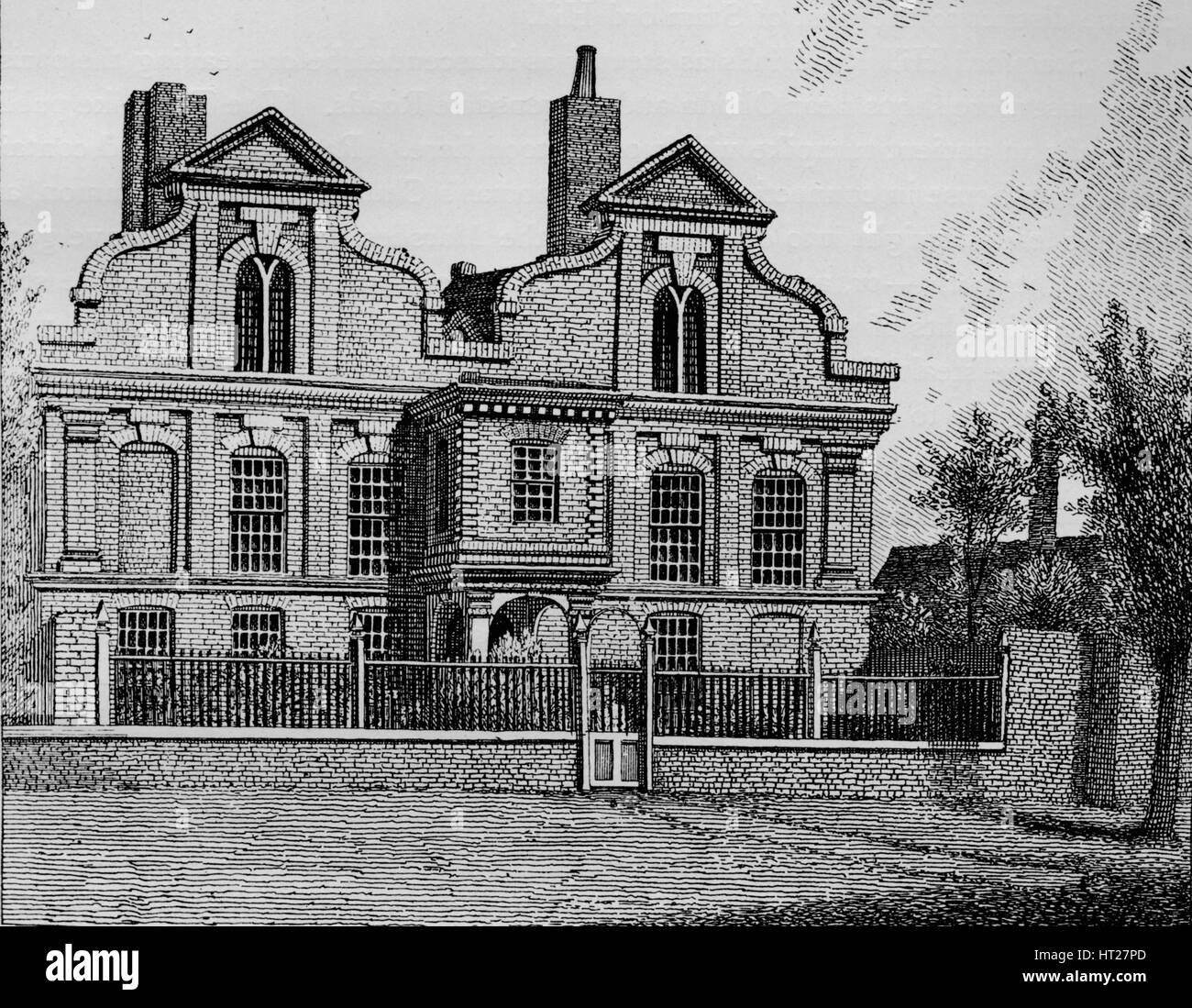 The Old Manor House, Hackney, 1800 (1911). Artist: John Thomas Smith ...