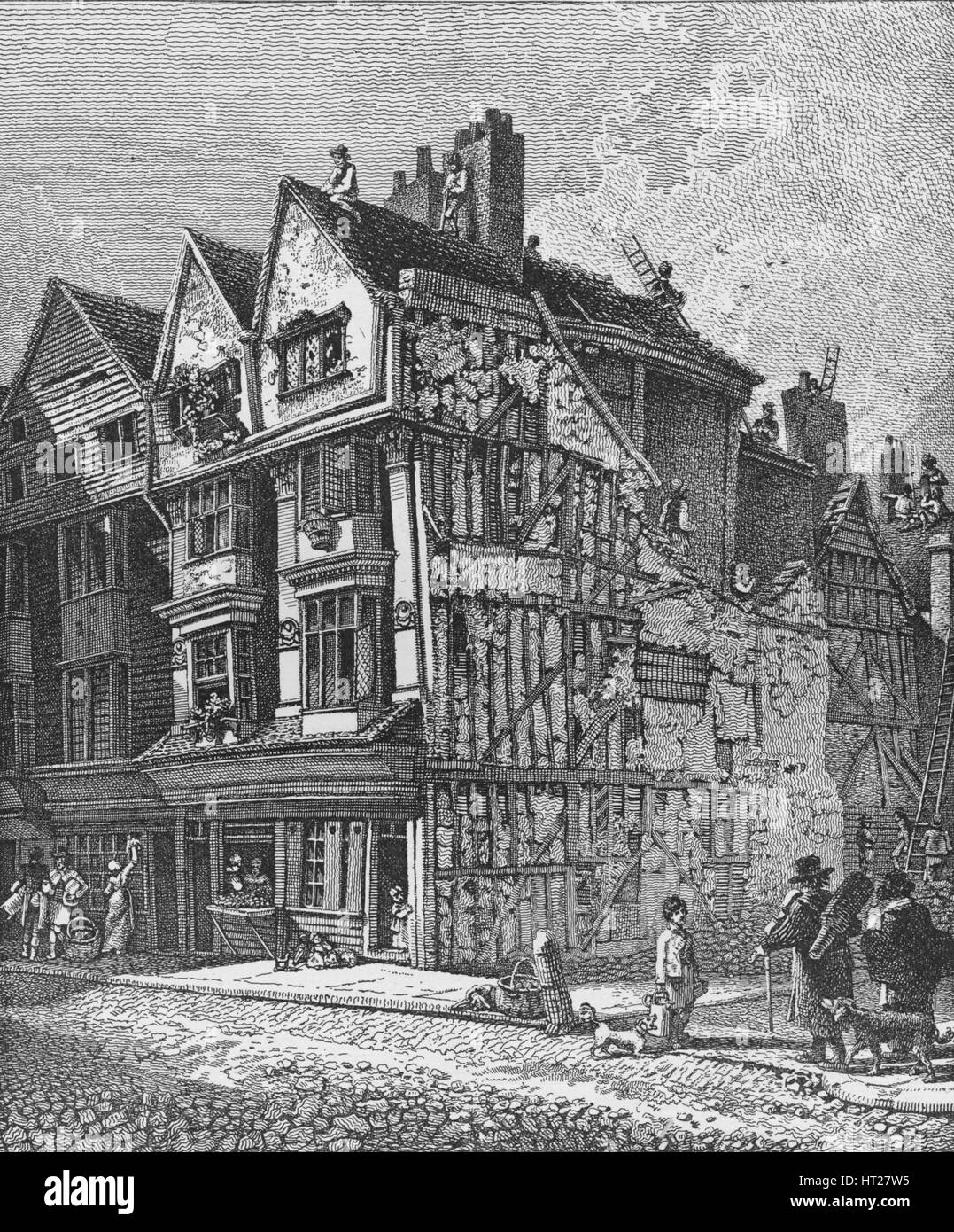 Long Lane, Smithfield, City of London, 1810 (1911). Artist: John Thomas ...