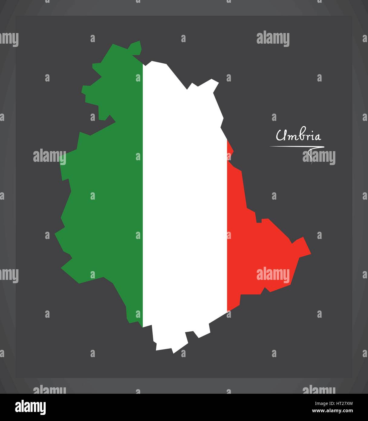 Umbria map hi-res stock photography and images - Alamy