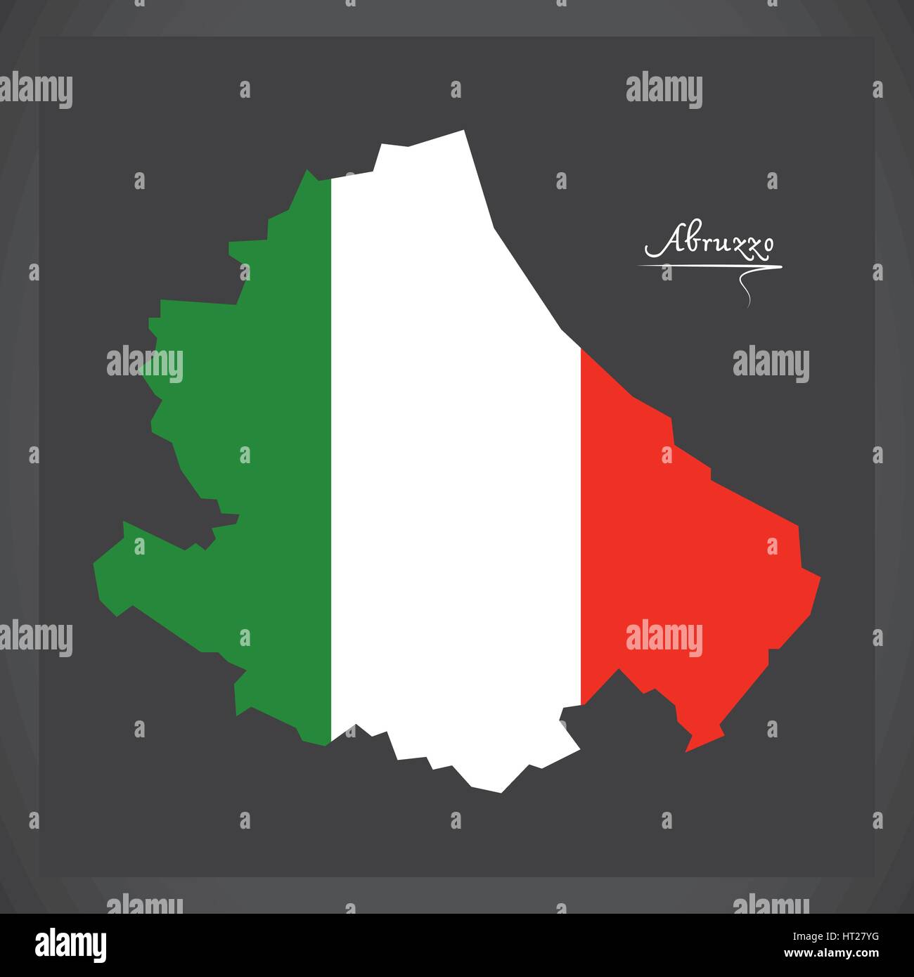 Abruzzo region map hi-res stock photography and images - Alamy