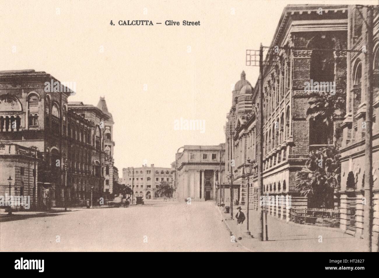 'Calcutta - Clive Street', c1900. Artist: Unknown Stock Photo - Alamy
