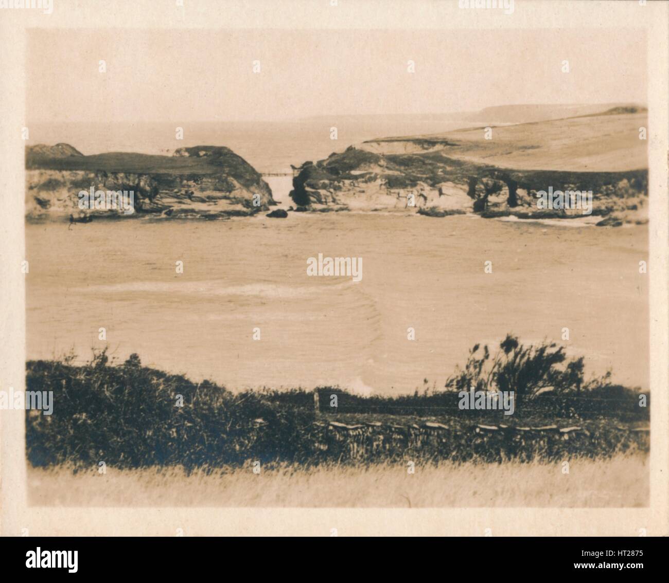 'Newquay - Porth Bridge', 1927. Artist: Unknown Stock Photo - Alamy