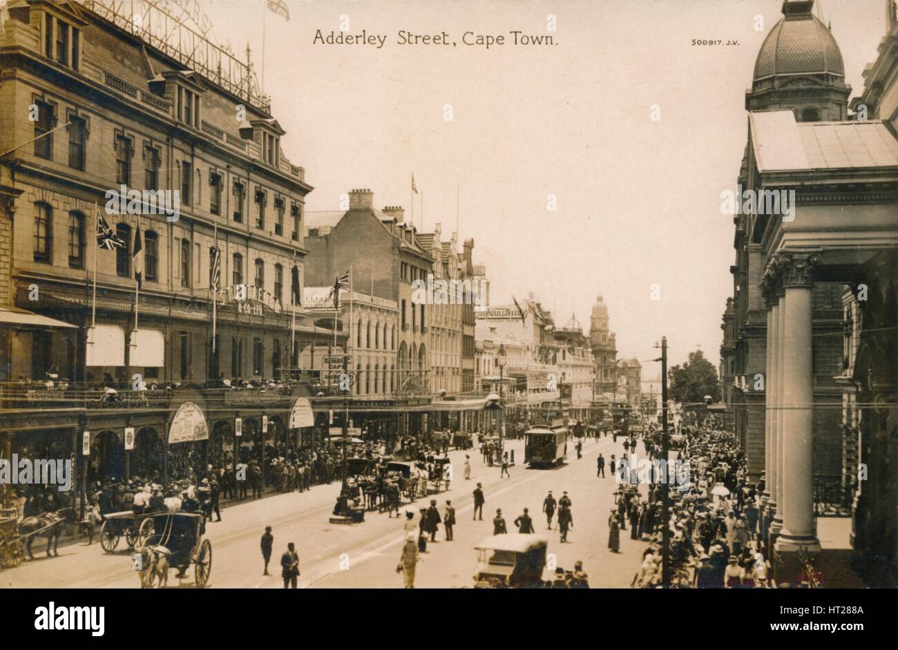 'Adderley Street, Cape Town', c1900. Artist: Unknown Stock Photo - Alamy