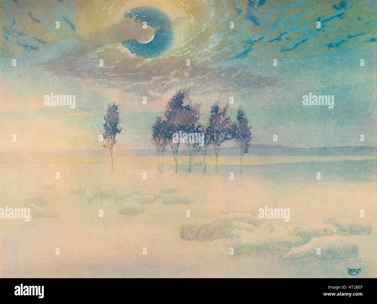 'October Mist', c1920, (1928). Artist: William Giles Stock Photo - Alamy