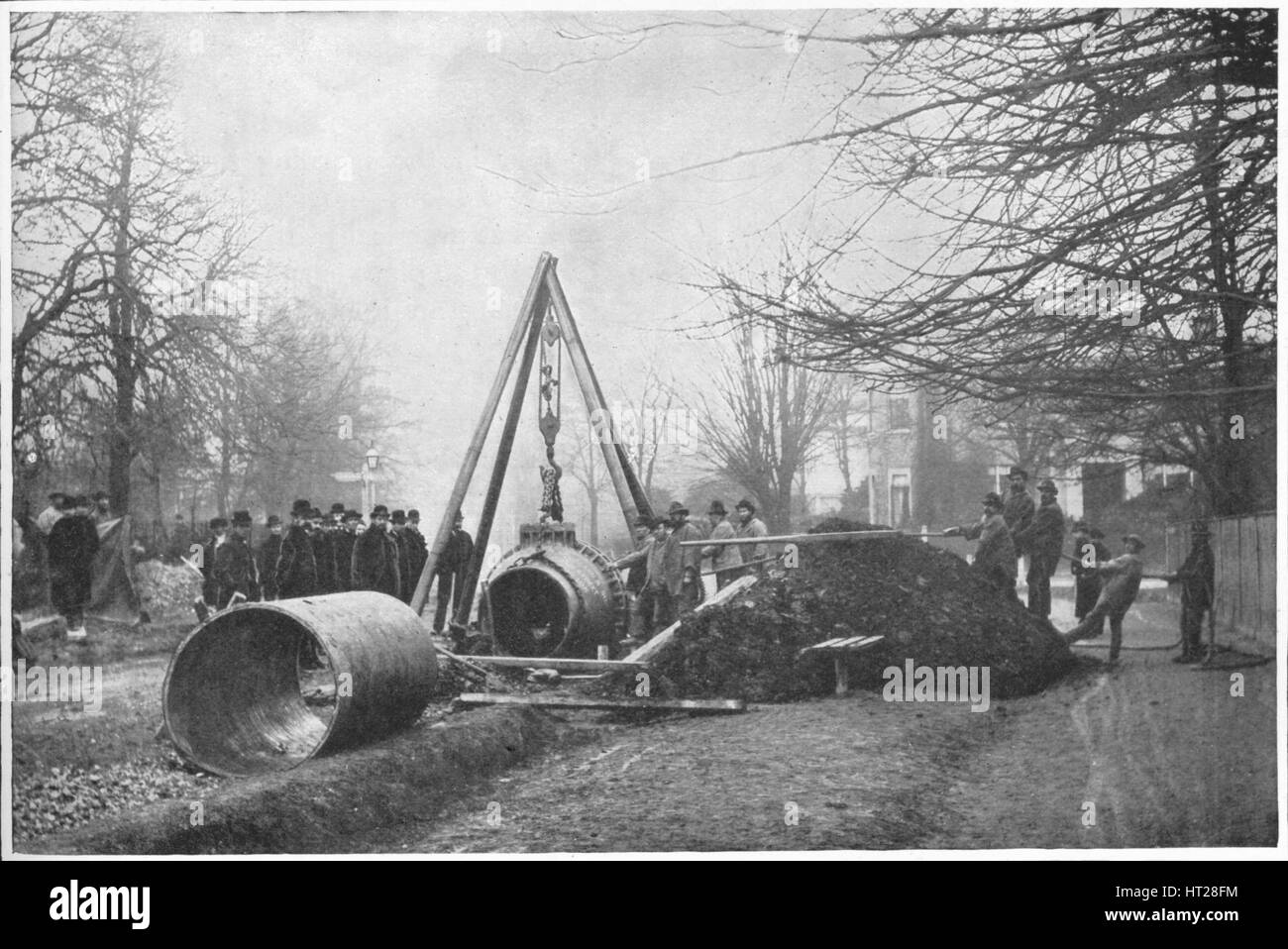 London water pipe Black and White Stock Photos & Images - Alamy