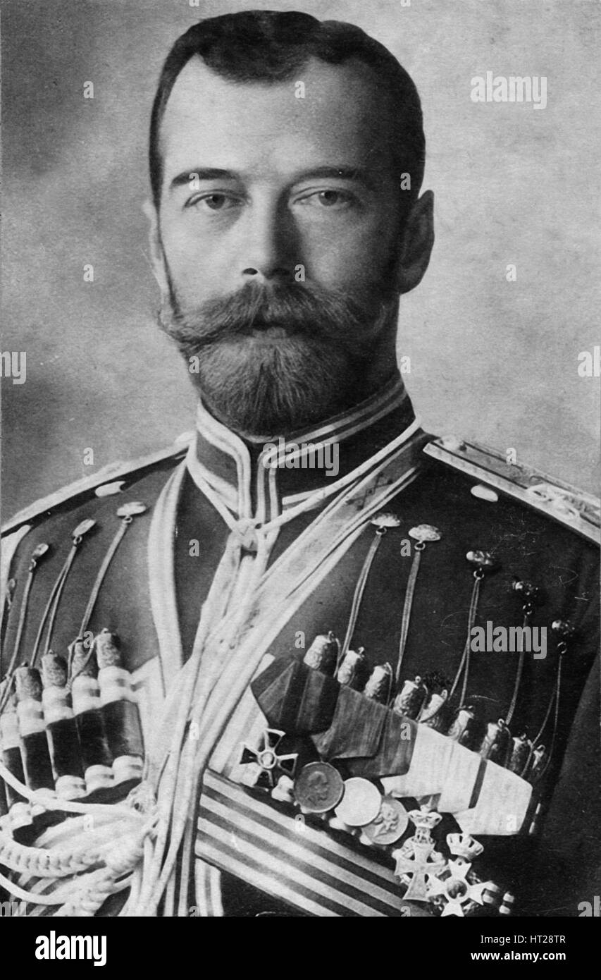 Romanov nicholas ii alexandrovich tsar of russia Black and White Stock ...