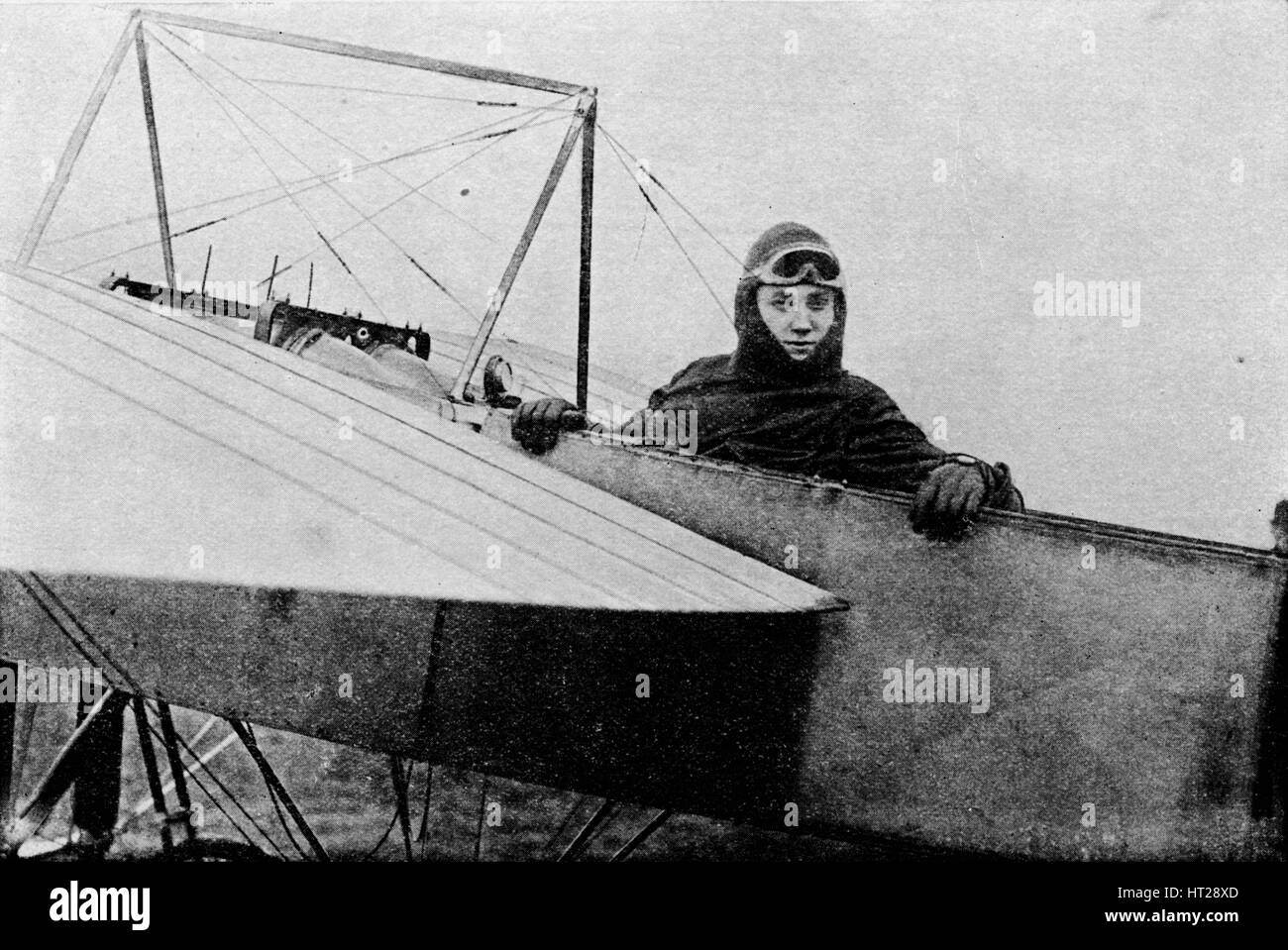 Gustav Hamel, winner of the first air race to Brighton, 1911 (1933 ...