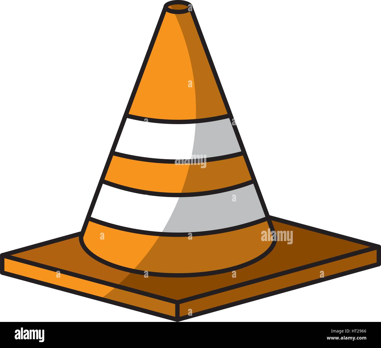 Isometric icon traffic cone hi-res stock photography and images - Alamy