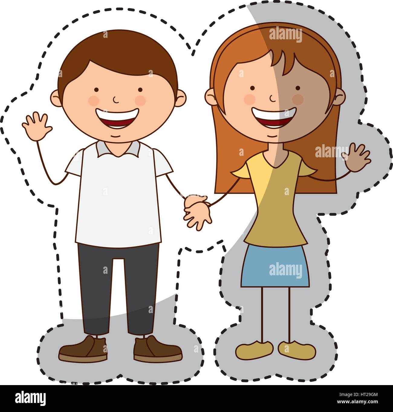 happy family members icon Stock Vector Image & Art - Alamy