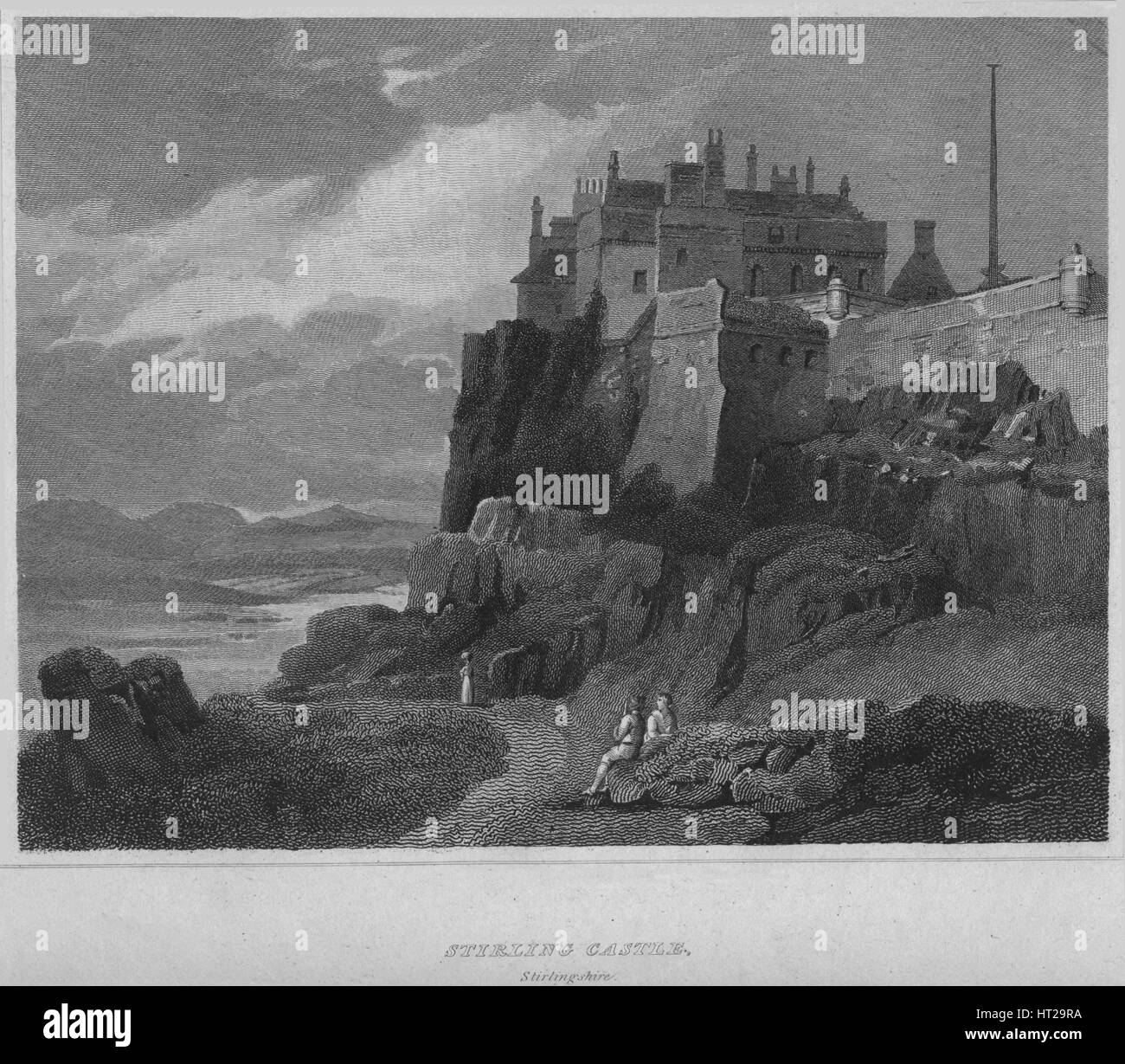 Engraving Of The Stirling Castle High Resolution Stock Photography and ...