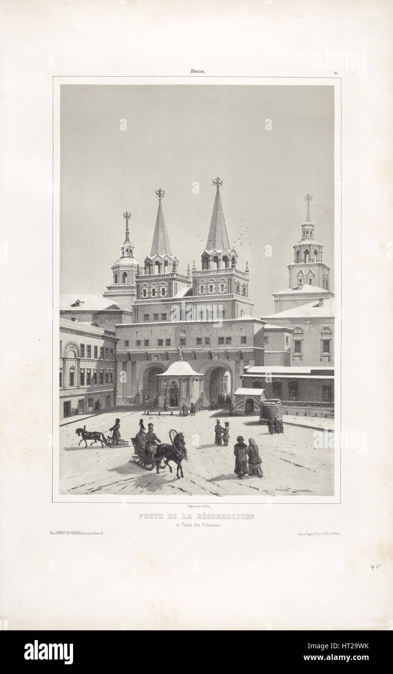 The Resurrection Gate in Moscow, 1839. Artist: Durand, André (1807-1867 ...