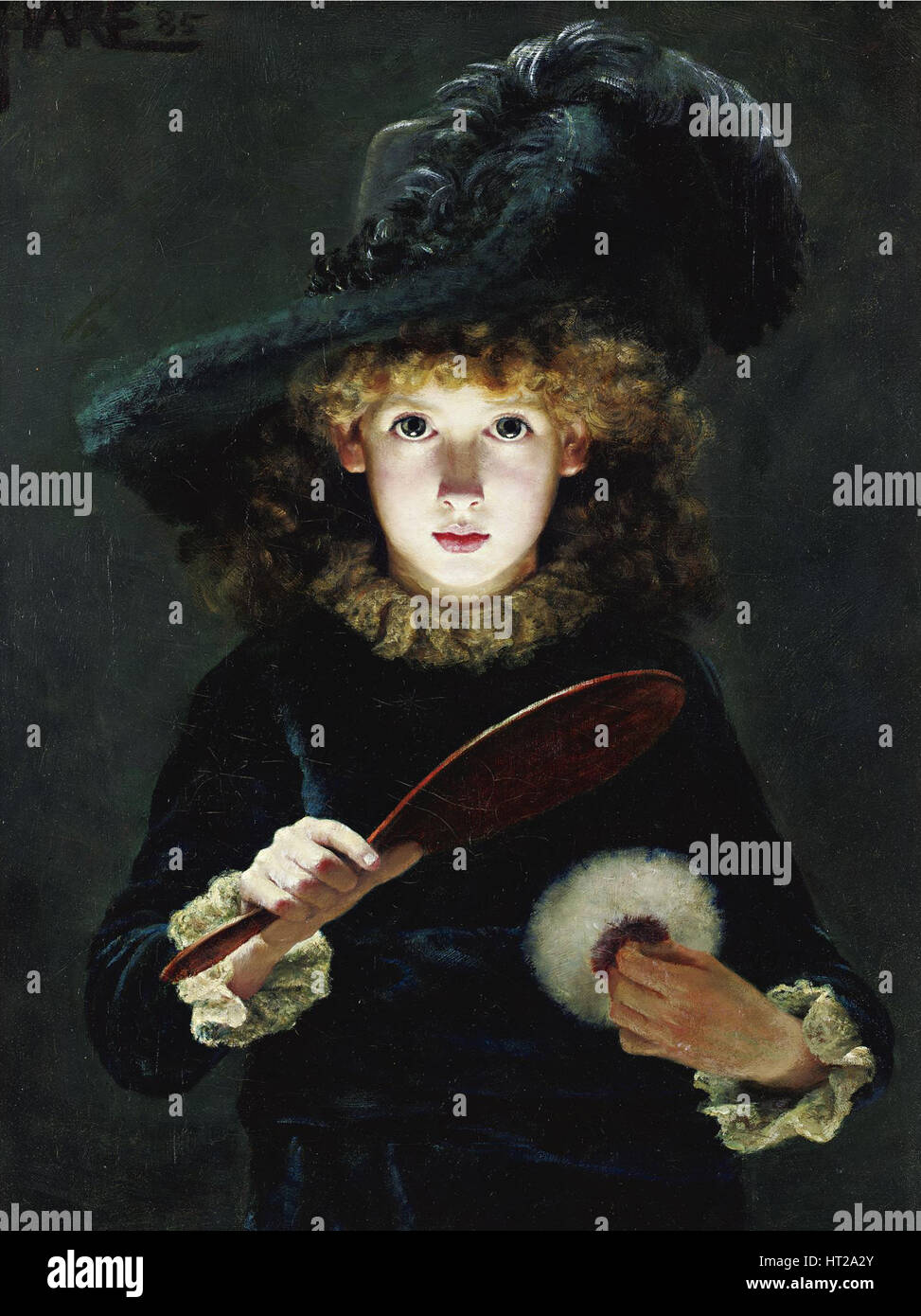 Dressing Up, 1885. Artist: Hare, Julius (1859-1932 Stock Photo - Alamy