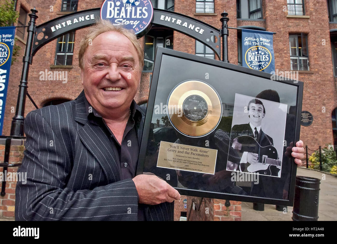 Gerry Marsden, at the Beatles Experience museum awards to celebrate 15 ...