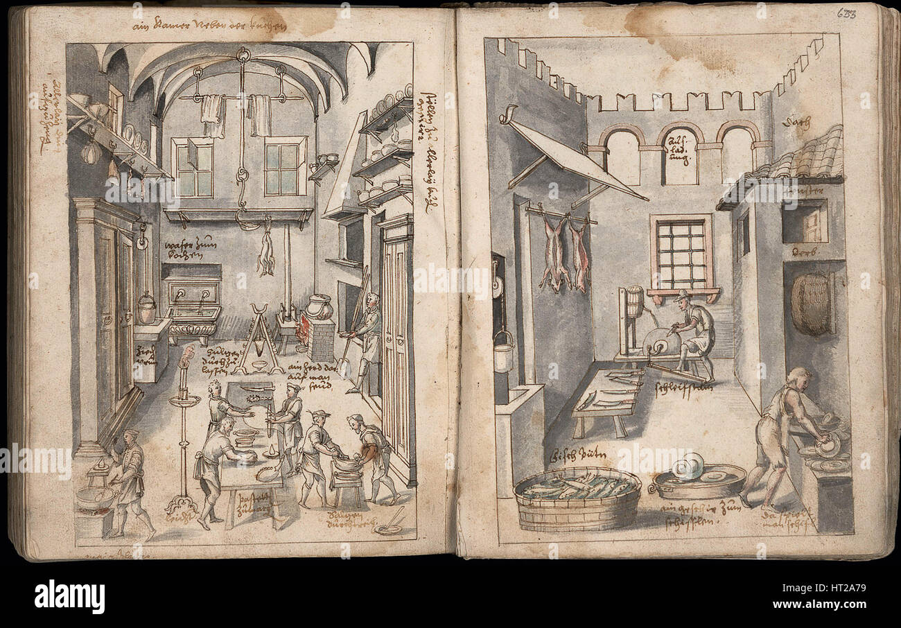 Cookbook Opera, 1570. Artist: Scappi, Bartolomeo (c. 1500-1577 Stock ...