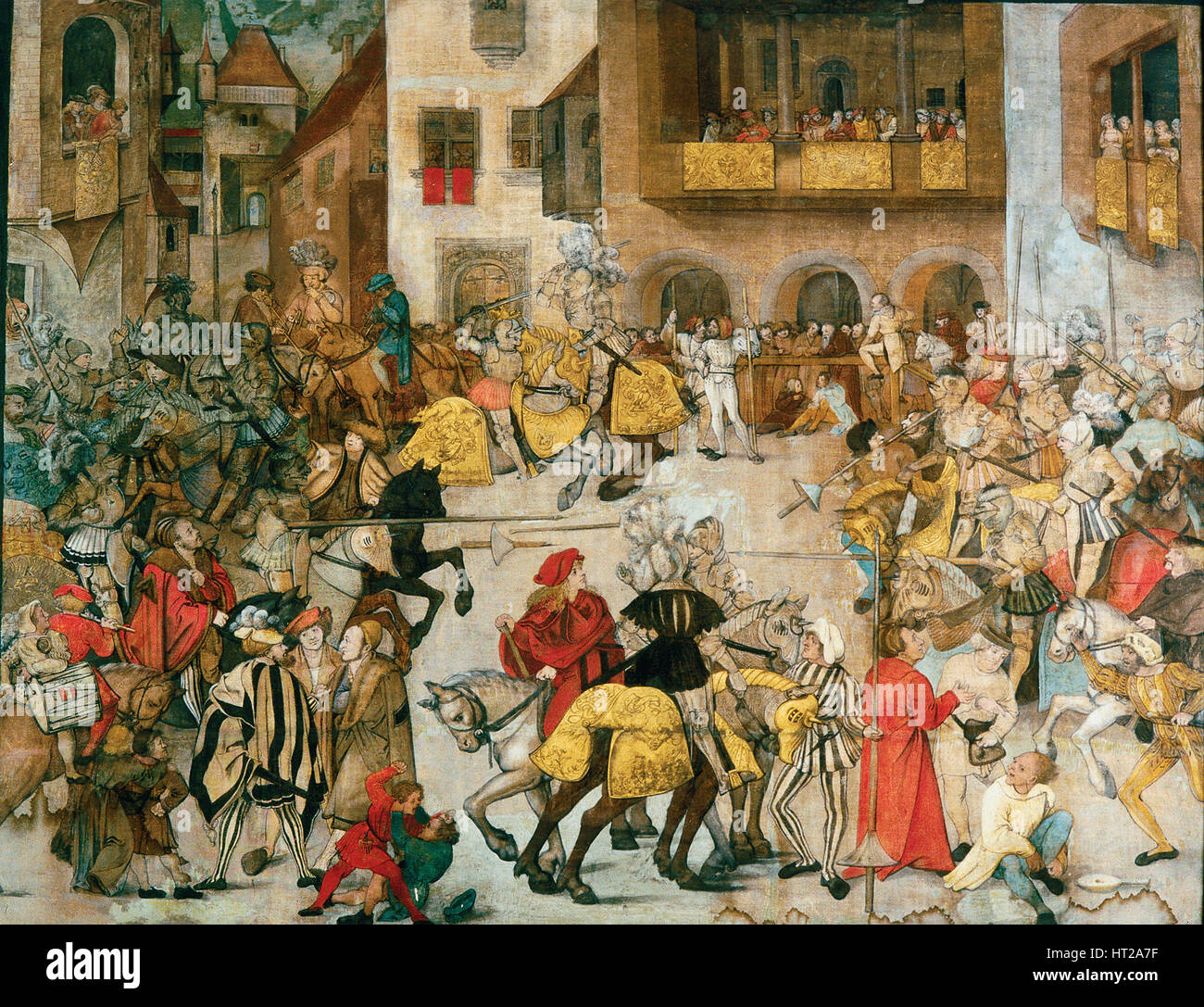 Knight Tournament, ca 1509-1510. Artist: Schäufelin, Hans (c. 1480/85 ...