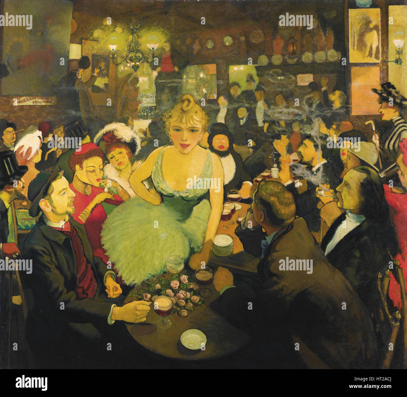 In the Aristide Bruant's Montmartre club Le Mirliton, 1886-1887. Artist ...