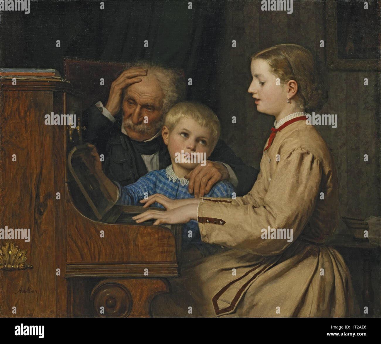 Song of the Homeland, 1874. Artist: Anker, Albert (1831-1910 Stock ...