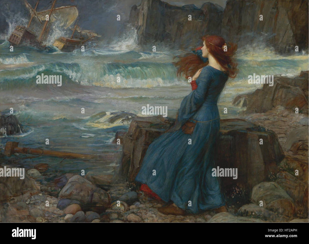Miranda. The Tempest, 1916. Artist: Waterhouse, John William (1849-1917 ...